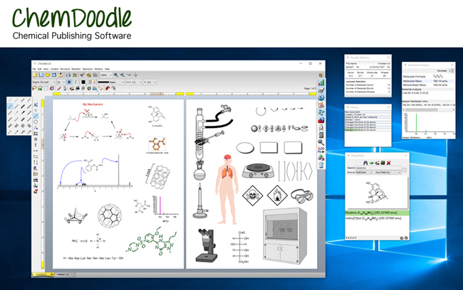 "ChemDoodle," software for drawing diagrams related to chemistry such ...