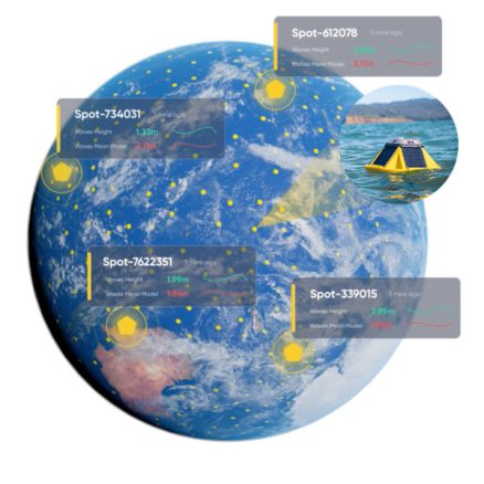 Basketball-sized buoy-type oceanographic observation device "Spotter ...