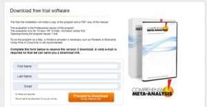Meta-analysis tool "Comprehensive Meta-Analysis Version 3" | TEGAKARI ...